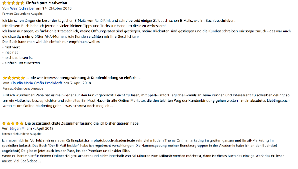 Amazon Rezensionen - Erfolgs-Buecher.net